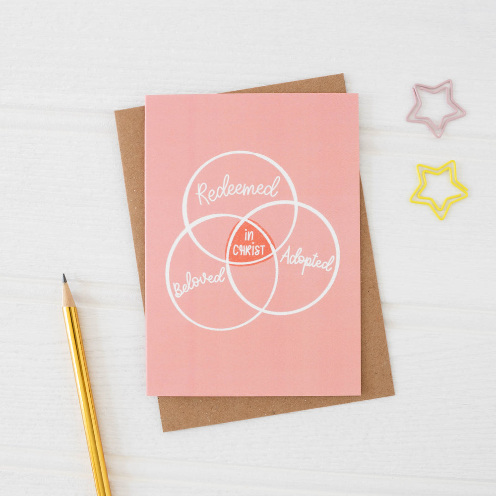 Redeemed, Beloved and Adopted in Christ Christian Identity Card – By ...